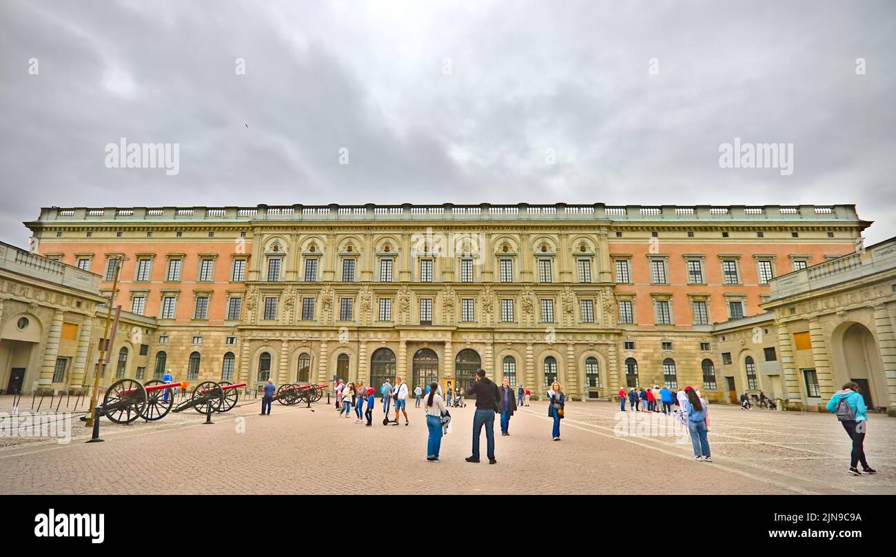 The Royal Palace Kungliga slottet, Stockholm, Sweden, Europe during the ...