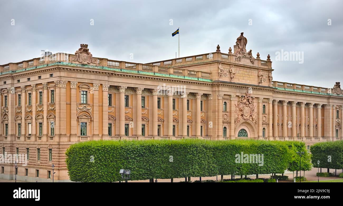 The Parliament House, Swedish Parliament, Stockholm, Sweden, Europe ...