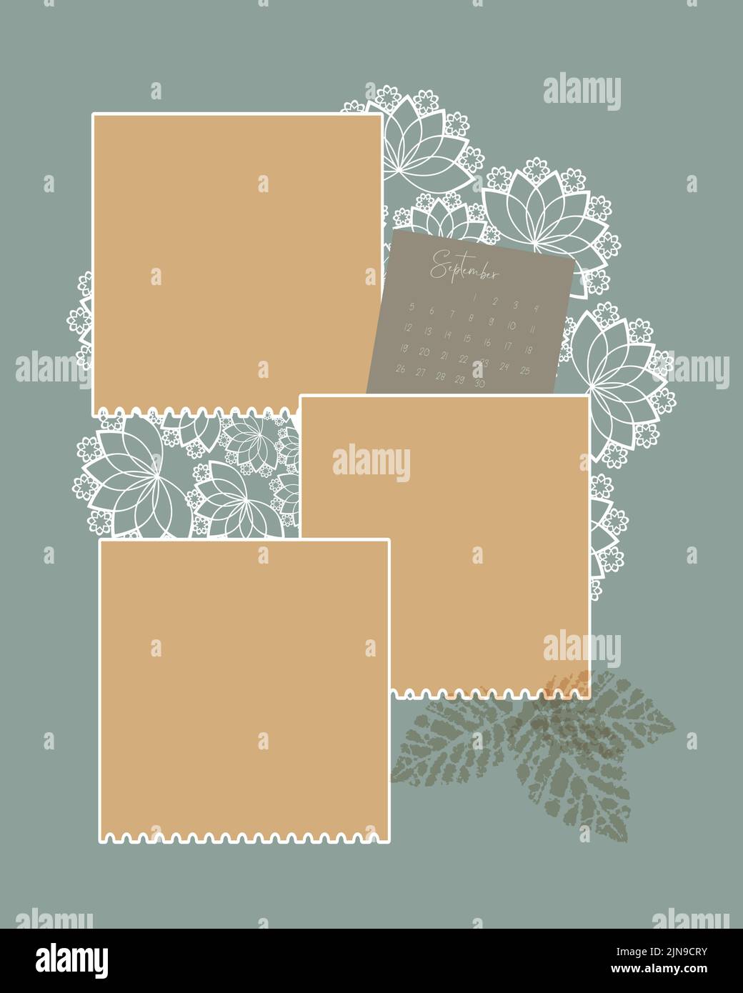 Photobook Collage and September 2022 calendar template frame ...