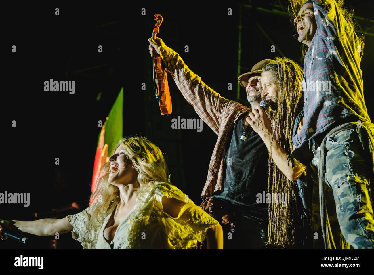 Flumserberg, Switzerland. 29th, July 2022. The Swedish group Rednex ...
