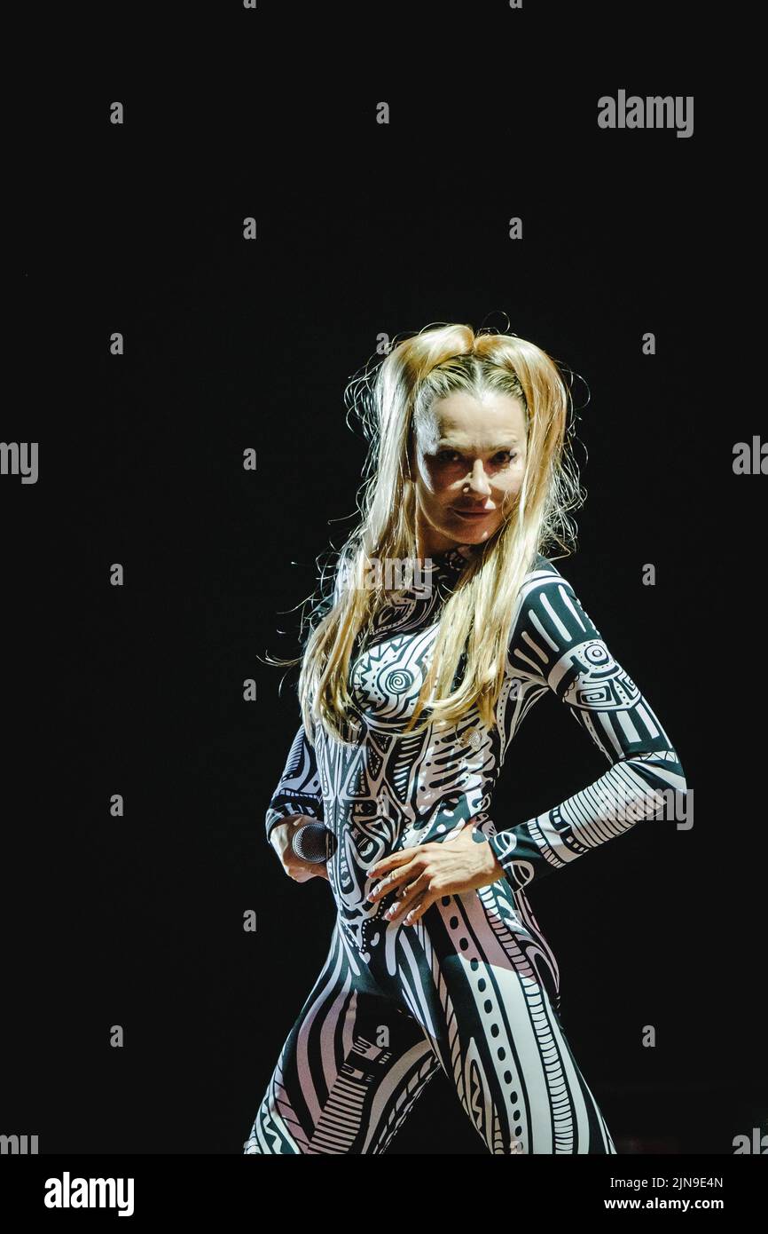 Flumserberg, Switzerland. 29th, July 2022. The Danish singer Whigfield ...