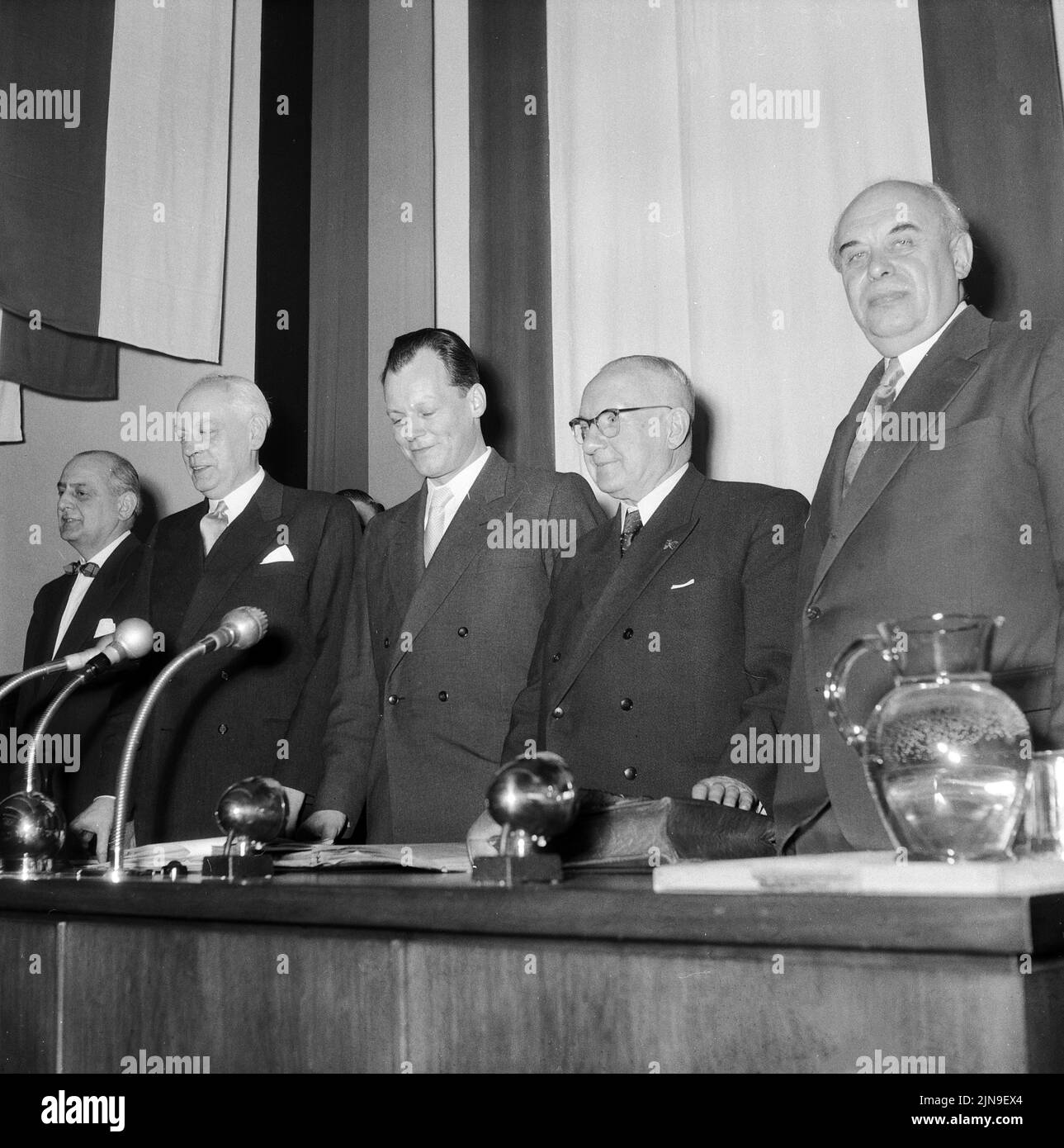 Original-Bildunterschrift: Willy Brandt Präsident des Berliner ...