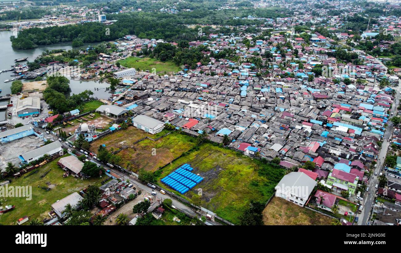 A panoramic city view from the air. Good for when you need extra ...