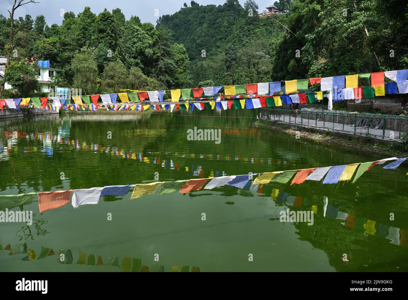 20 June 2022, India. Aritar Lake (Ghati-Tso) or Lampokhari Lake ...