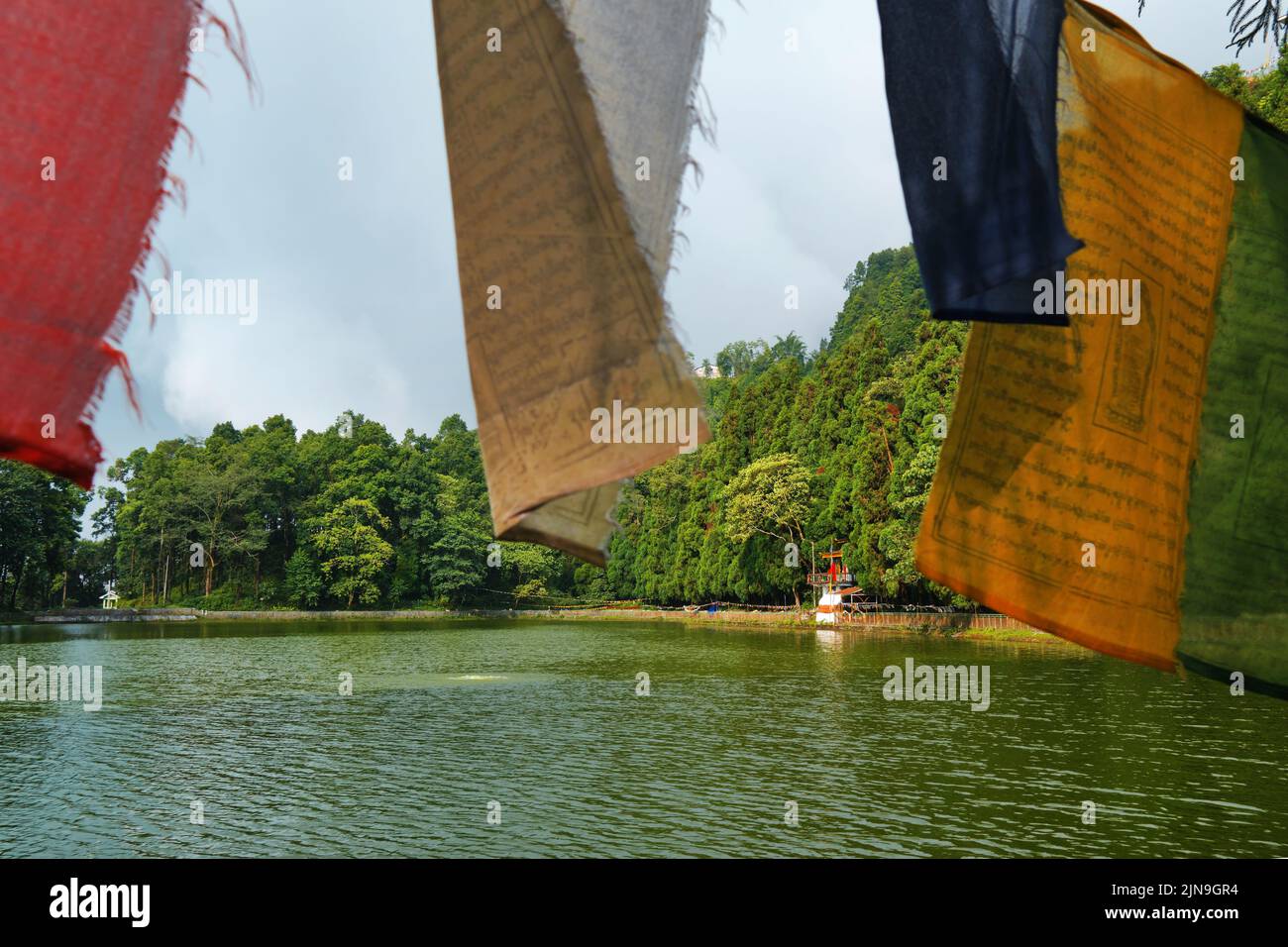 20 June 2022, India. Aritar Lake (Ghati-Tso) or Lampokhari Lake ...