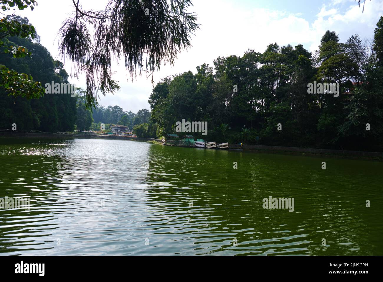 20 June 2022, India. Aritar Lake (Ghati-Tso) or Lampokhari Lake ...