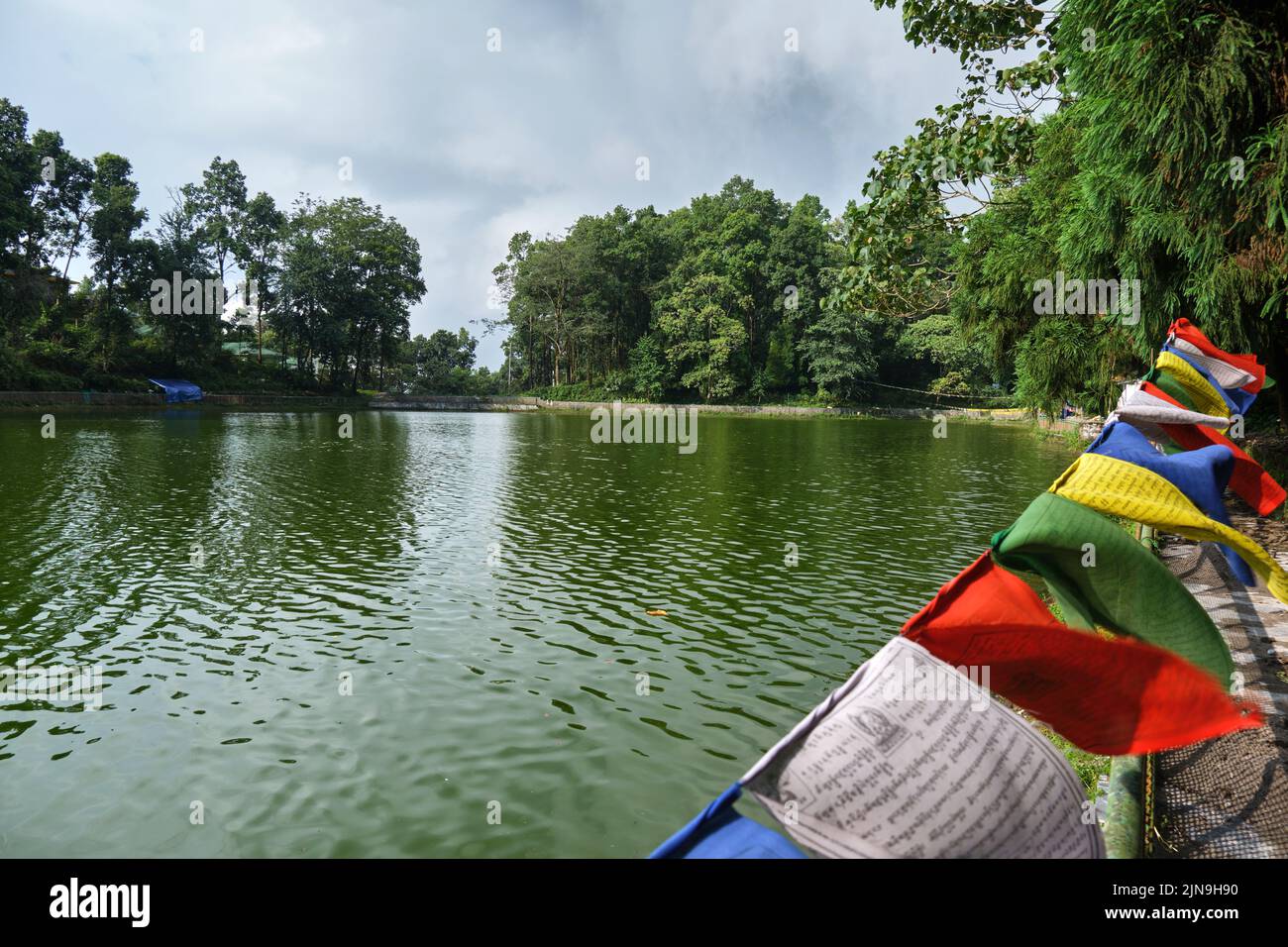 20 June 2022, India. Aritar Lake (Ghati-Tso) or Lampokhari Lake ...