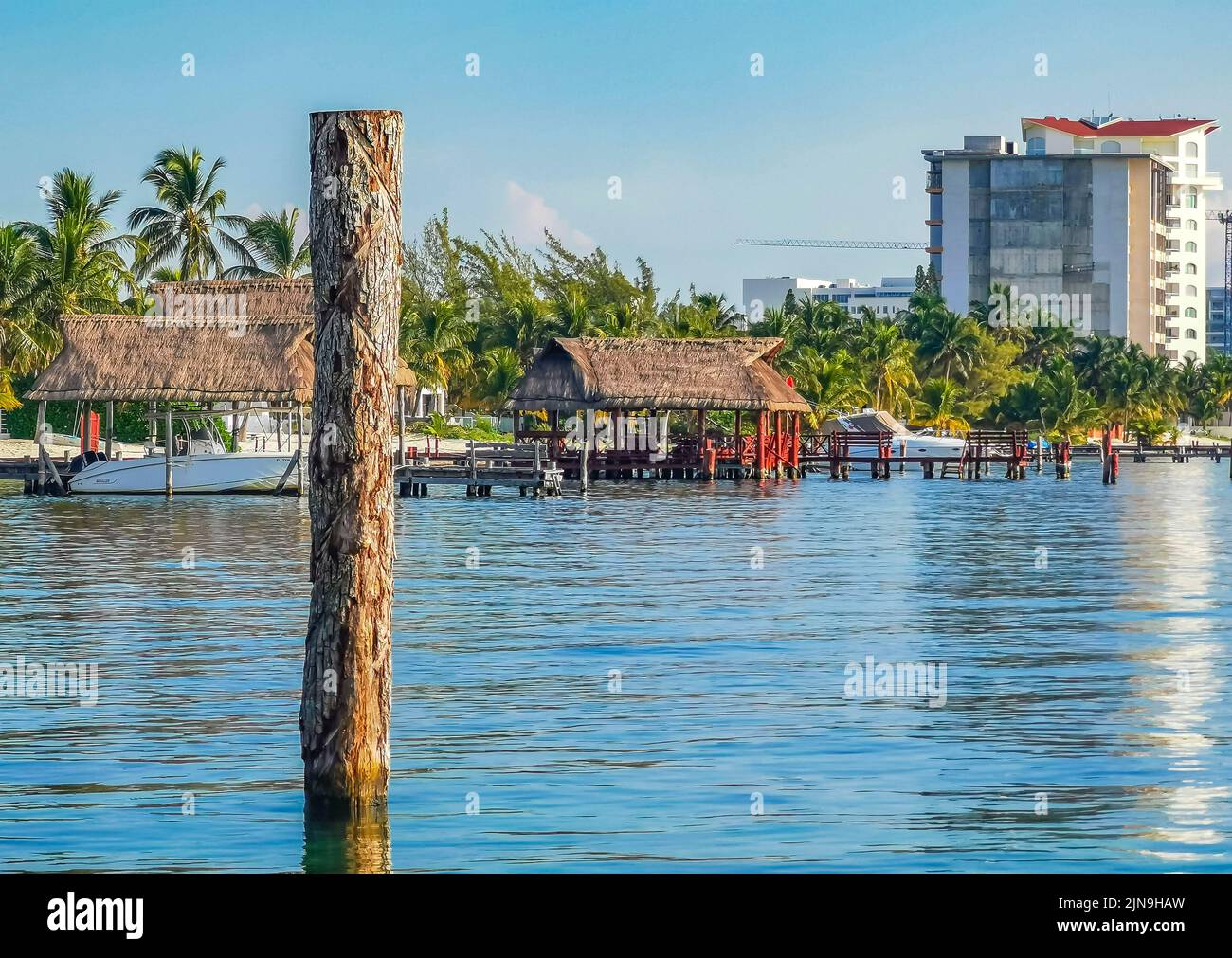 Beautiful Playa Azul beach and seascape panorama with blue turquoise ...
