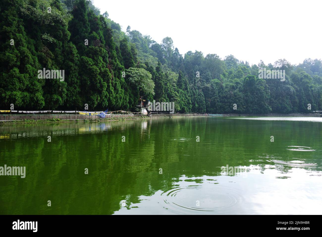 20 June 2022, India. Aritar Lake (Ghati-Tso) or Lampokhari Lake ...