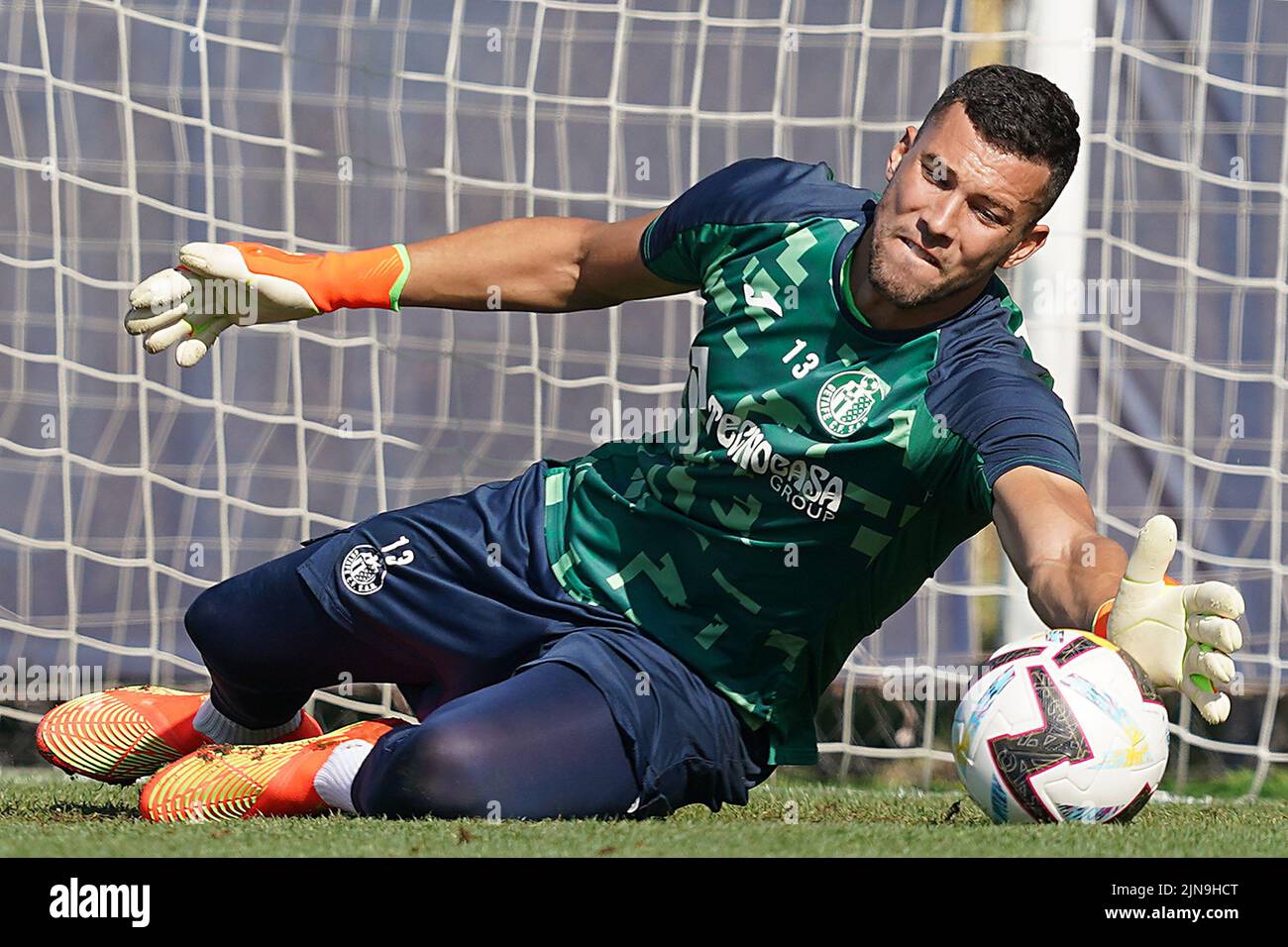 Getafe CF's David Soria during training session. August 9, 2022 in ...