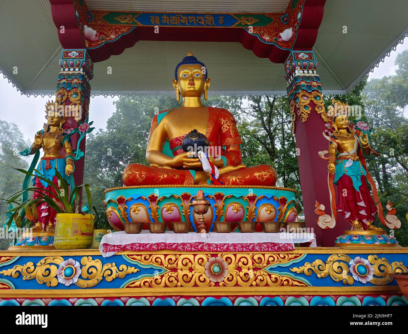20 June 2022, India. Aritar Lake (Ghati-Tso) or Lampokhari Lake ...