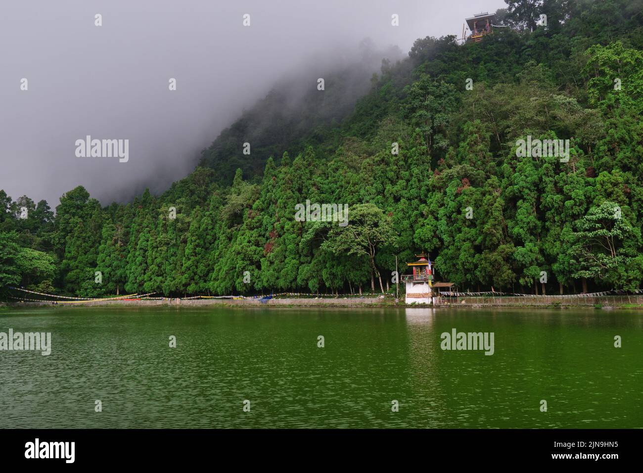 20 June 2022, India. Aritar Lake (Ghati-Tso) or Lampokhari Lake ...