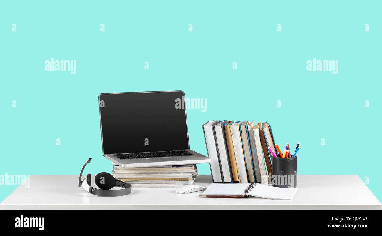 Modern creative workspace Stock Photo - Alamy