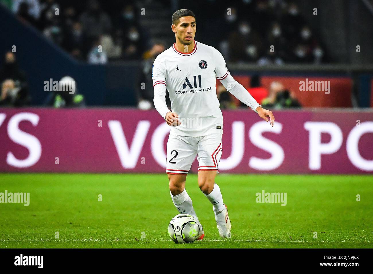 Achraf HAKIMI of PSG during the French championship Ligue 1 football ...