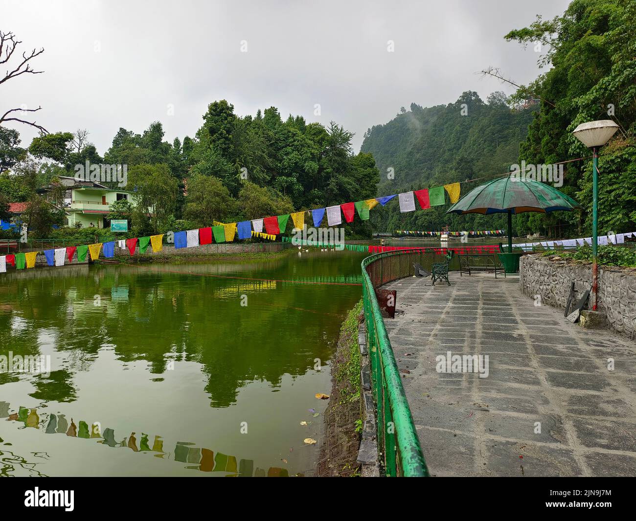 20 June 2022, India. Aritar Lake (Ghati-Tso) or Lampokhari Lake ...