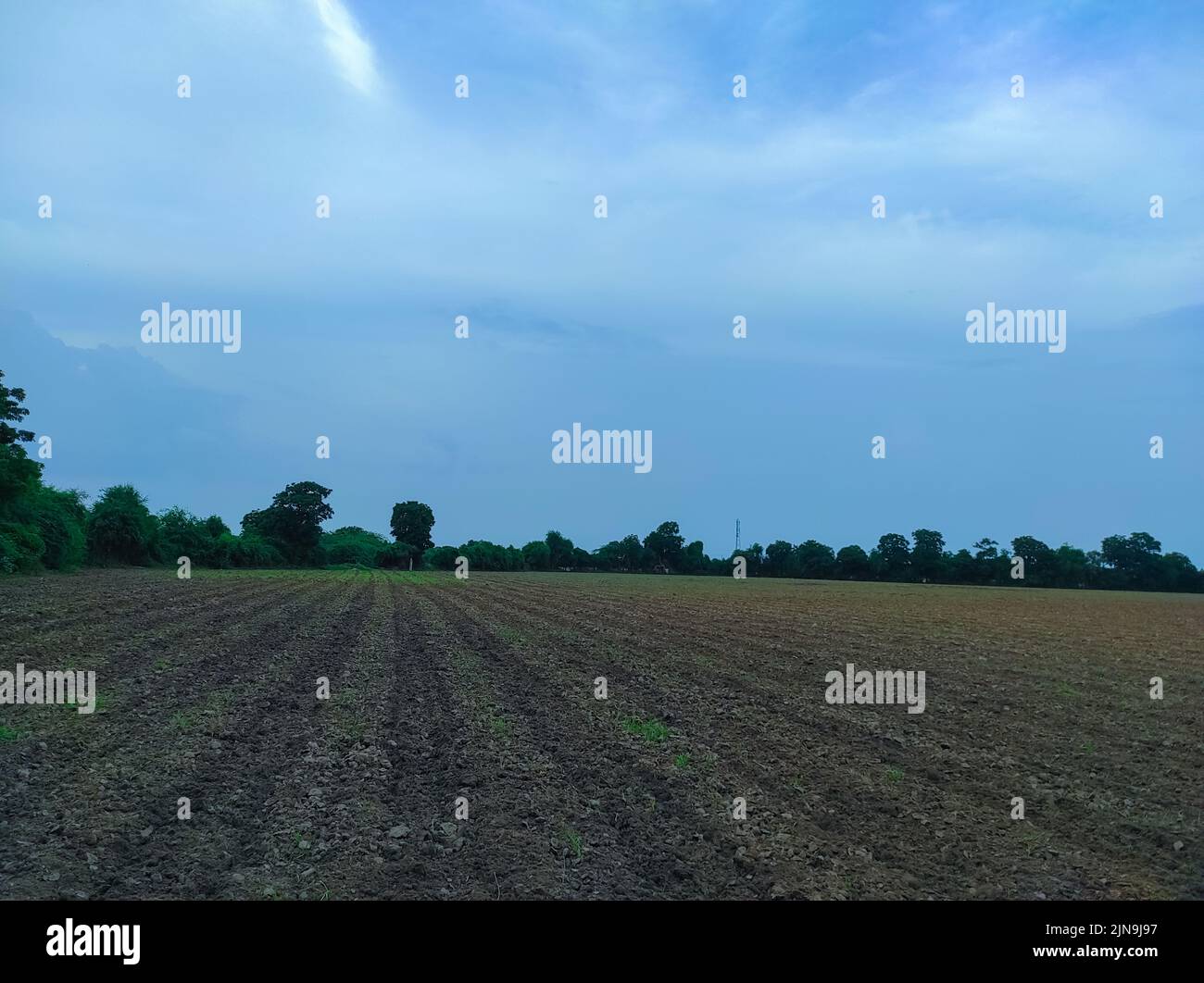 A Beautiful Shot Of Indian Village Farm Photo Stock Photo - Alamy