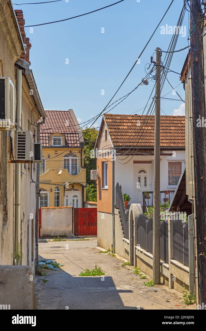 Suburban Street in City of Nis South Serbia Stock Photo - Alamy