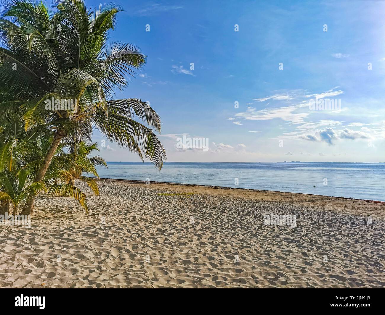 Beautiful Playa Azul beach and seascape panorama with blue turquoise ...