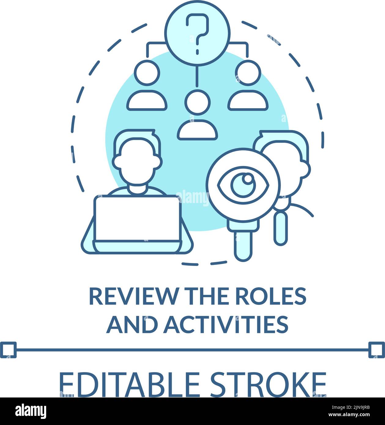 Review roles and activities turquoise concept icon Stock Vector Image ... Review roles and activities turquoise concept icon Stock Vector Image ...