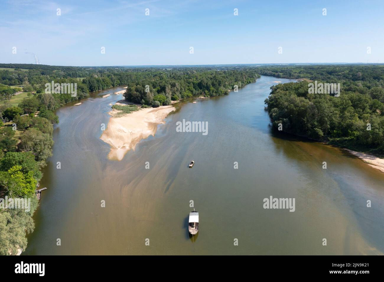 France, Cher, Berry, Sancerrois region, Saint Satur, Loire river and ...