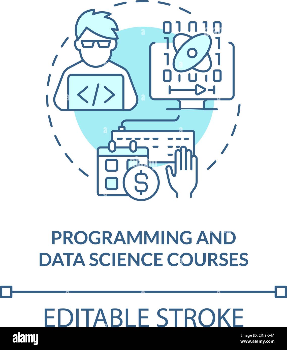 Programming lesson Stock Vector Images - Alamy