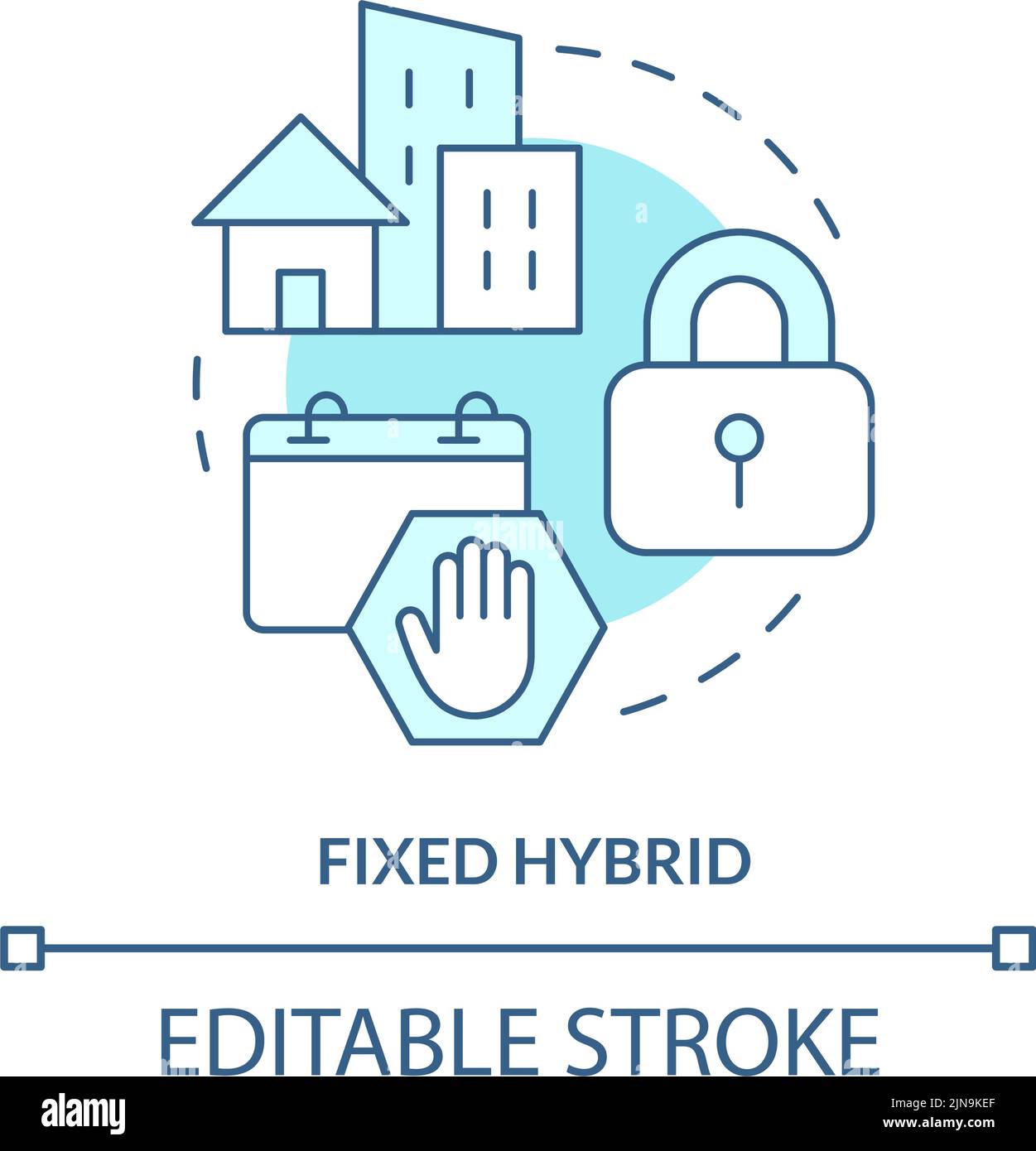 Hybrid work concept remote Cut Out Stock Images & Pictures - Alamy