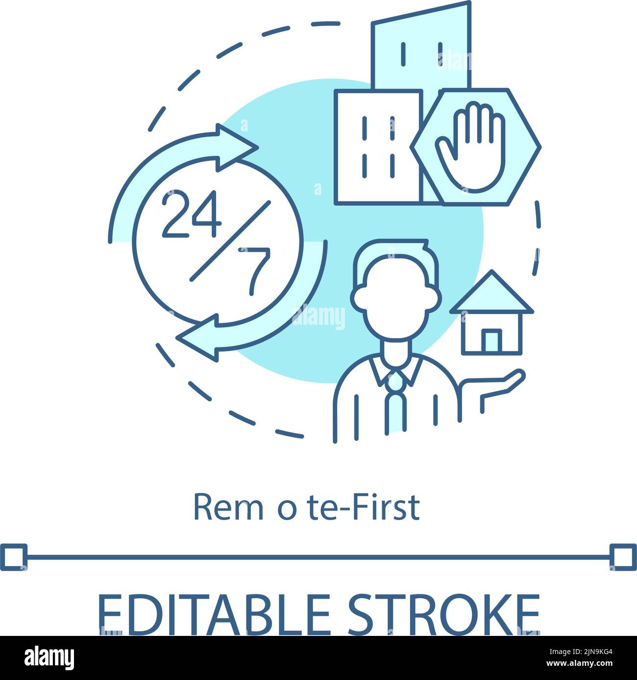 Remote first Stock Vector Images - Alamy