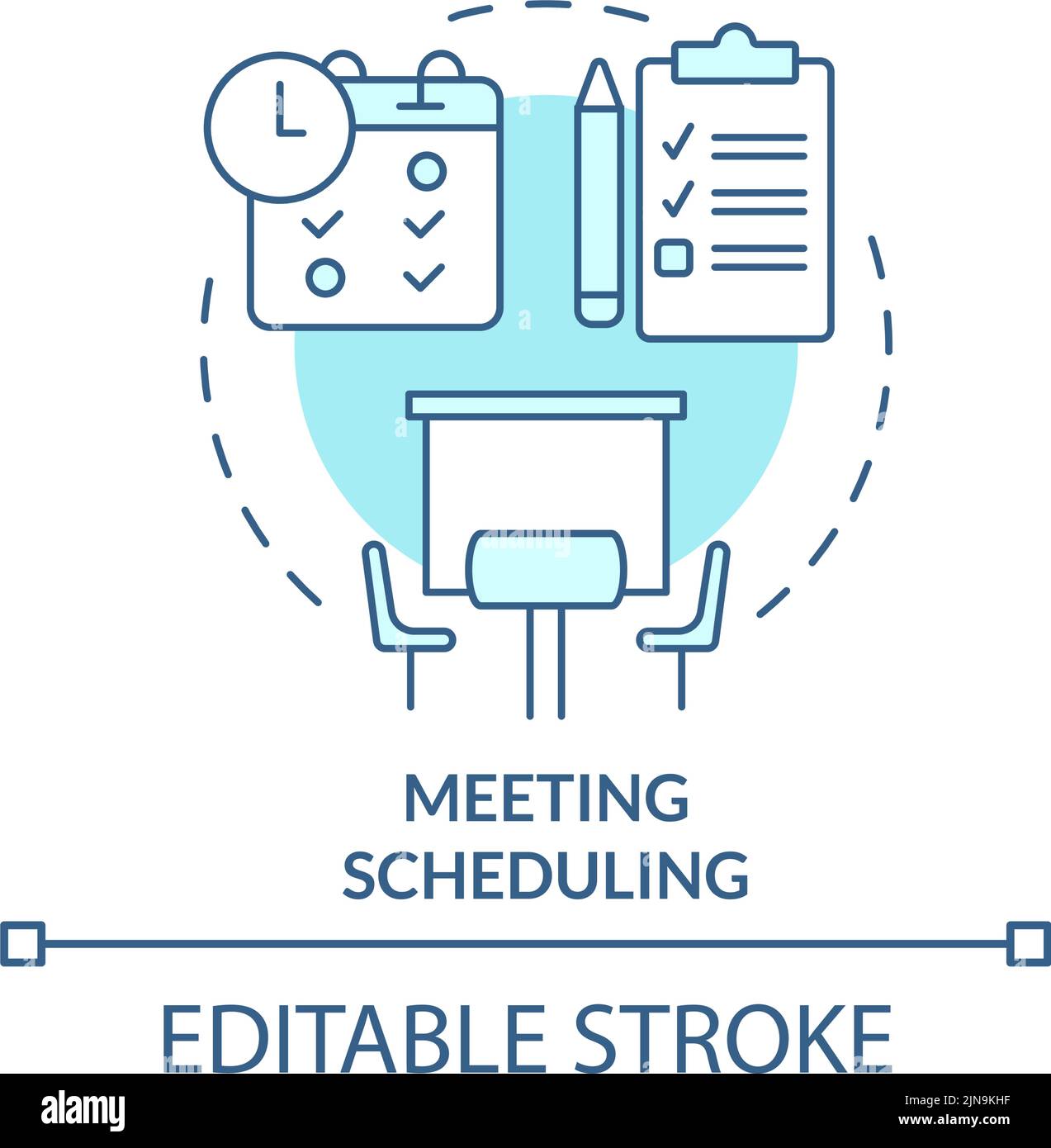 Hybrid scheduling Stock Vector Images - Alamy