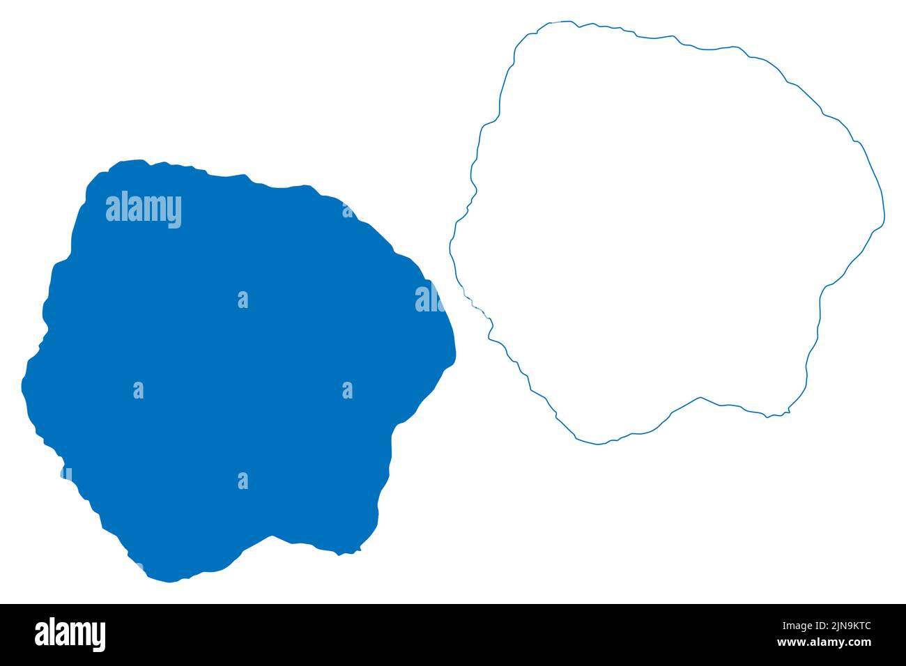 Lake Tazawa (Japan, Honshu) map vector illustration, scribble sketch ...