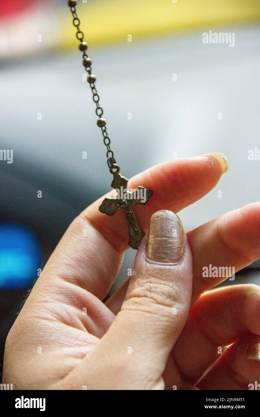 female hand with a third of christ Stock Photo - Alamy