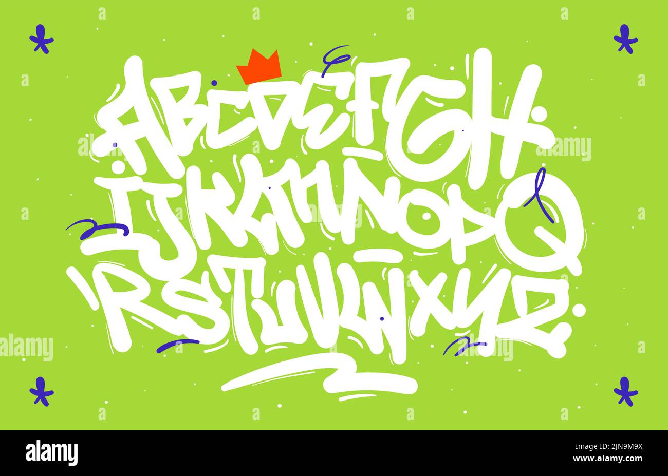 Graffiti font hi-res stock photography and images - Alamy