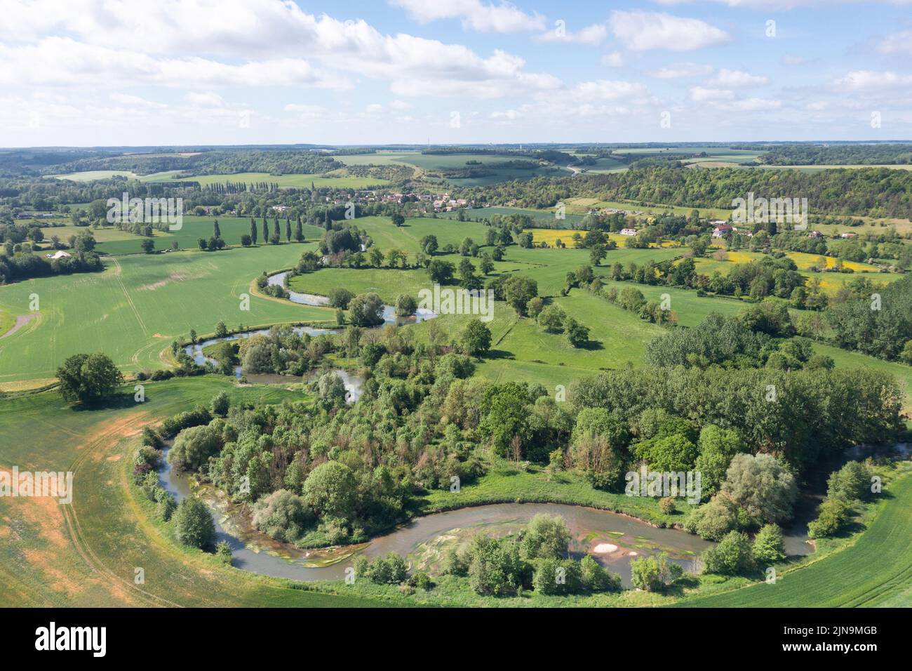 River meander aerial hi-res stock photography and images - Alamy
