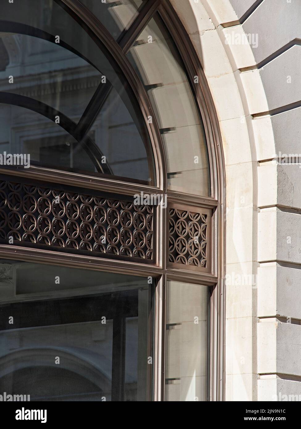 Detail of street facade on St James' Square. 30 St James' Square ...