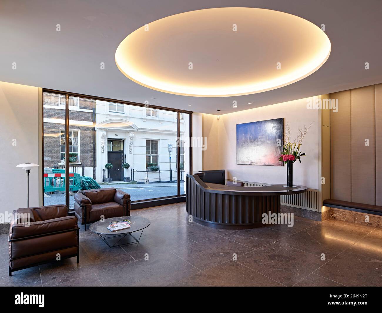 Reception and entrance area on ground floor with street view. 30 St ...