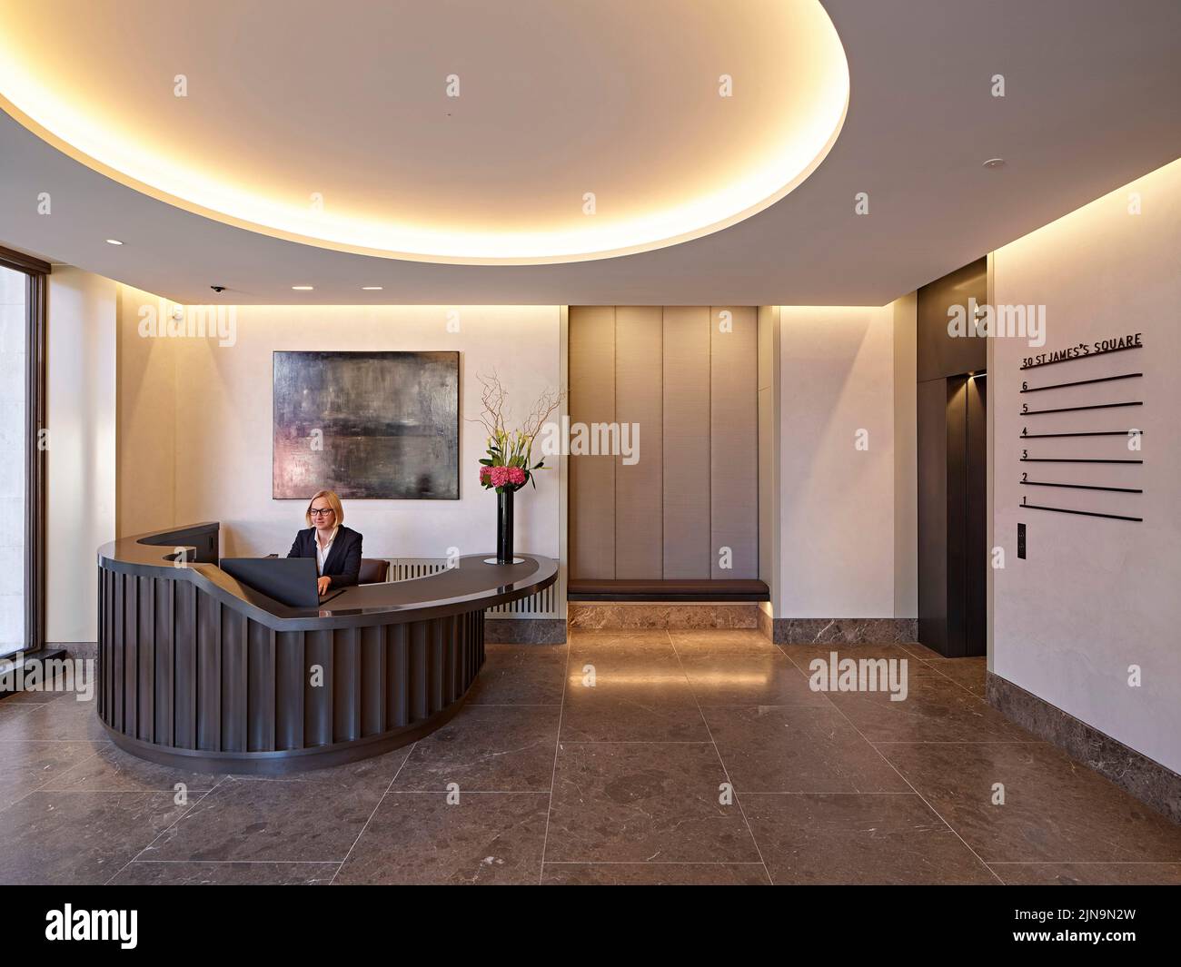 Reception and entrance area on ground floor. 30 St James' Square ...