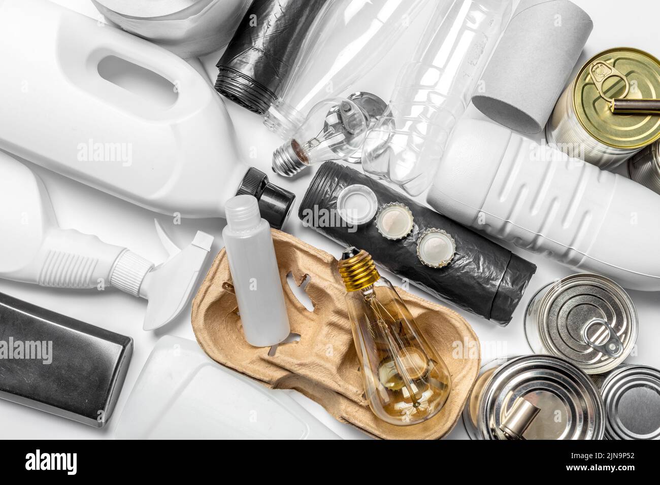 Eco concept on table background top view Stock Photo - Alamy