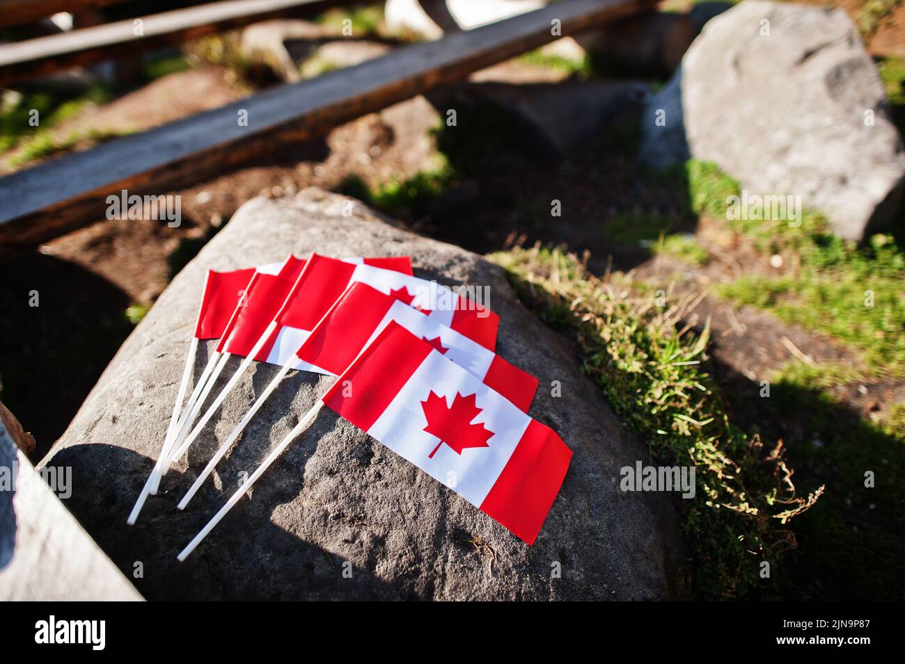 Mini canadian flag hi-res stock photography and images - Alamy