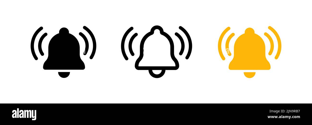 Bell icon set, ringing bell icon vector, silent bell icon vector ... Bell icon set, ringing bell icon vector, silent bell icon vector ...