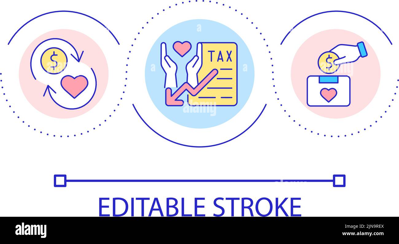 Financial contribution pictogram Stock Vector Images - Alamy