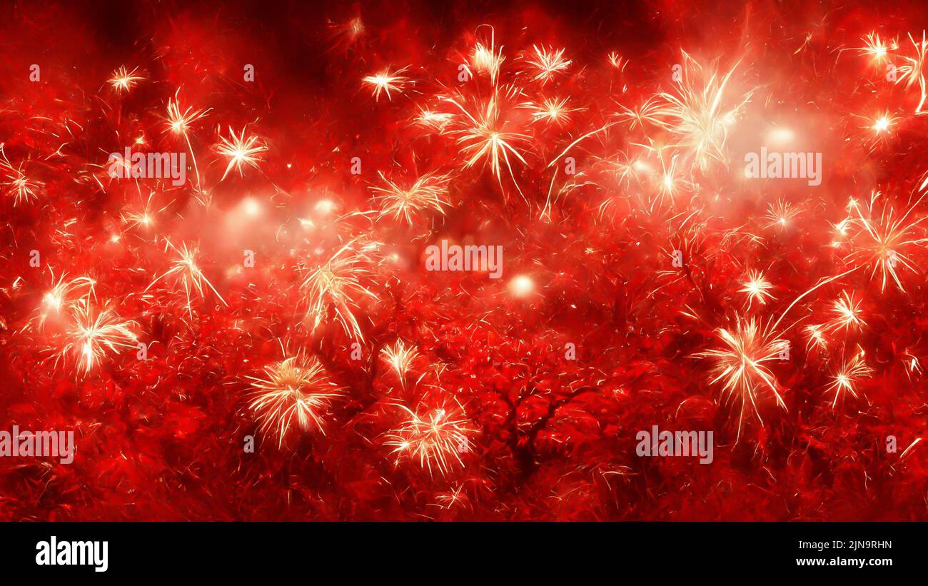Red Abstract Wallpaper. Red Holiday glowing Abstract Defocused ...