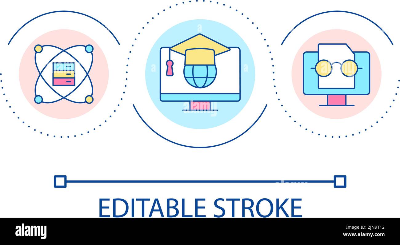 Digital literacy loop concept icon Stock Vector Image & Art - Alamy