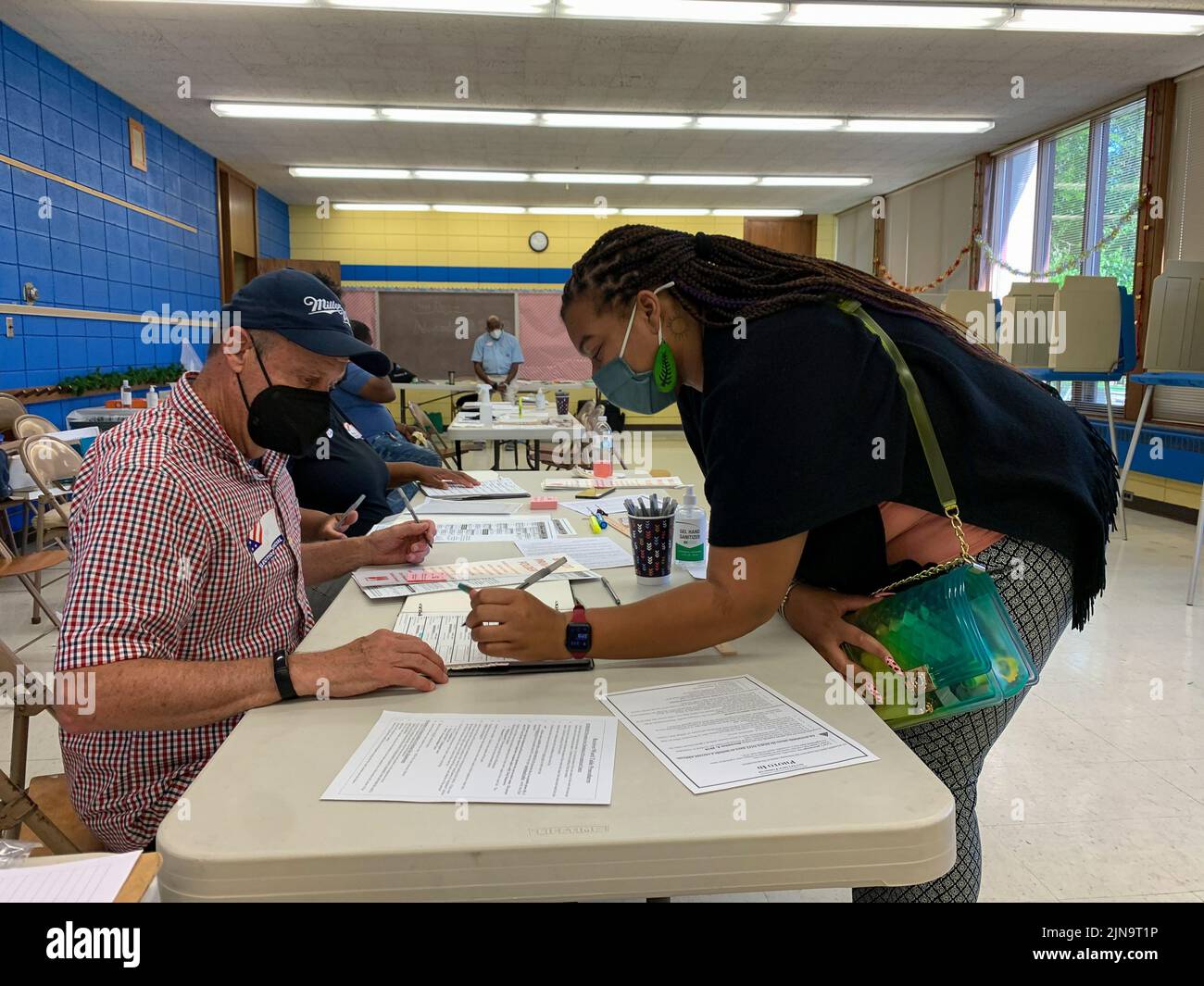 Milwaukee, Wisconsin, USA. 9th Aug, 2022. After showing her ...