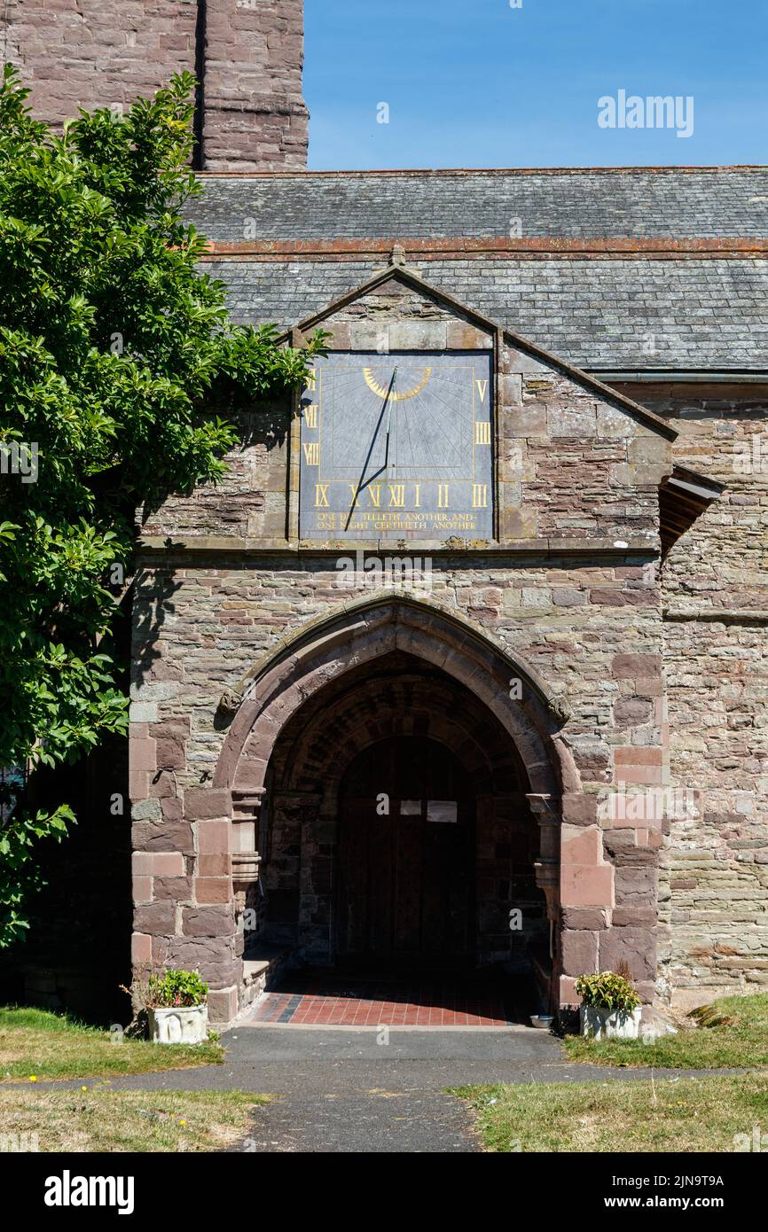Saint Peter's and Saint Paul's church in Weobley, Herefordshire Stock ...