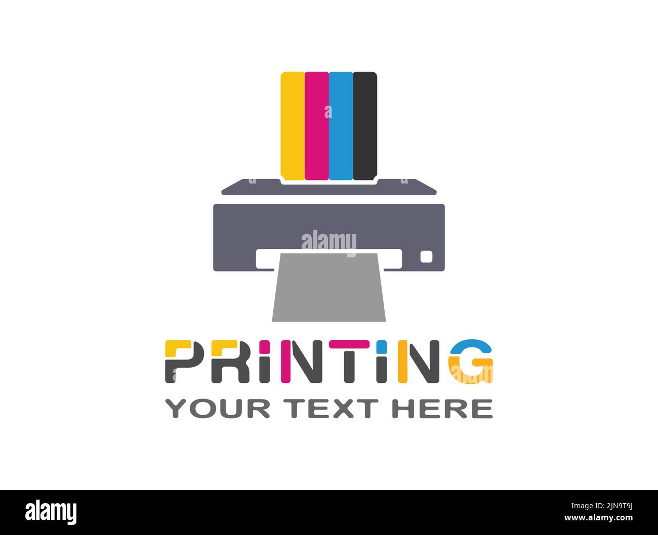 Digital printing. Vector template for a logo, sticker or sticker for ...