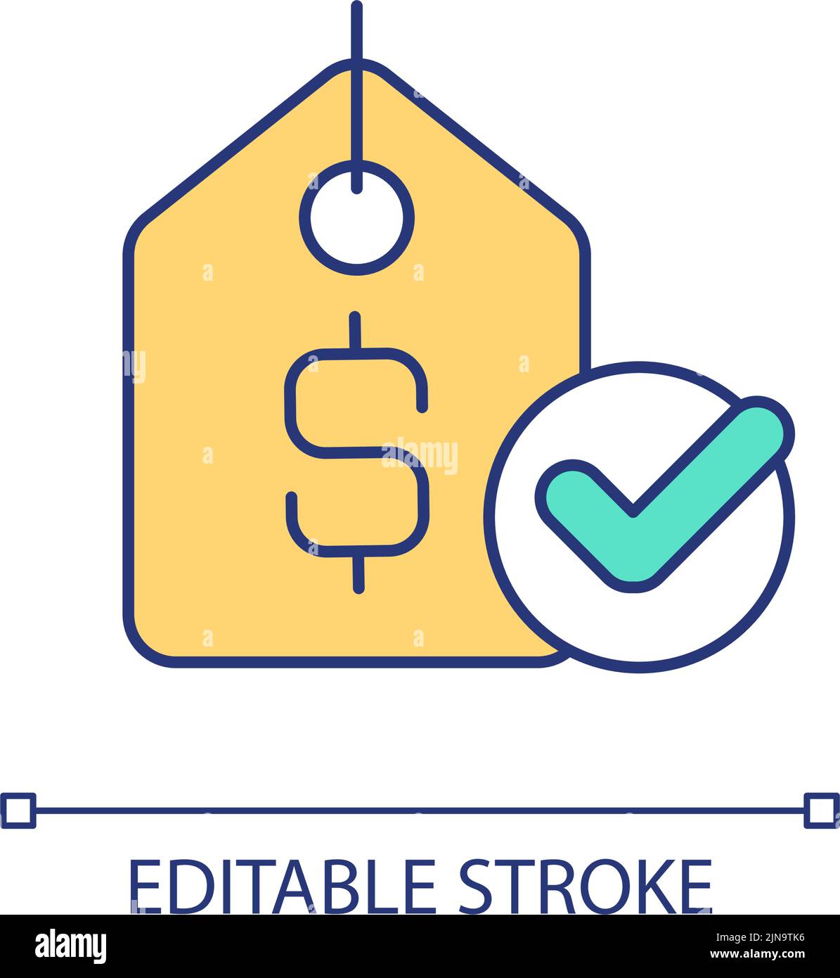 Price control RGB color icon Stock Vector Image & Art - Alamy