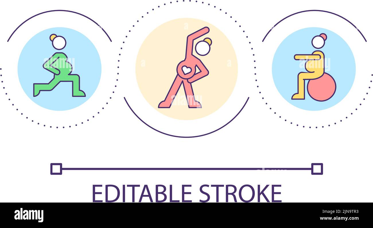 Woman during workout Stock Vector Images - Alamy