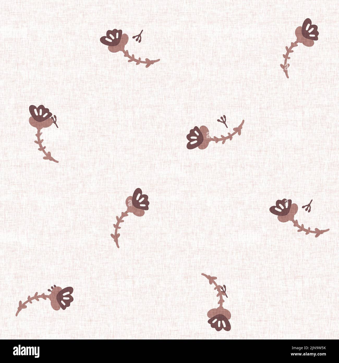 Calm newborn minimal floral seamless pattern. Gender neutral baby ...