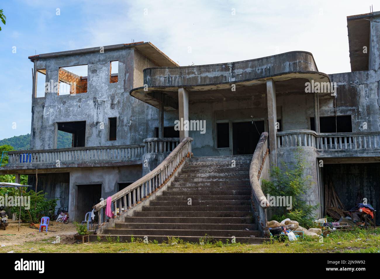Cambodia. The seaside resort of Kep. Krong Kep Province. . Colonial ...