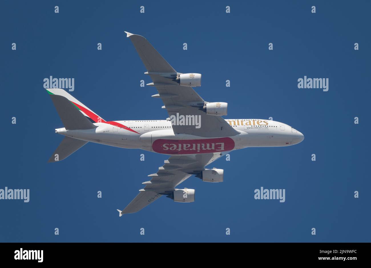 Emirates Airbus A380 A6-EVP leaving London Heathrow for Dubai on 10 ... Emirates Airbus A380 A6-EVP leaving London Heathrow for Dubai on 10 ...