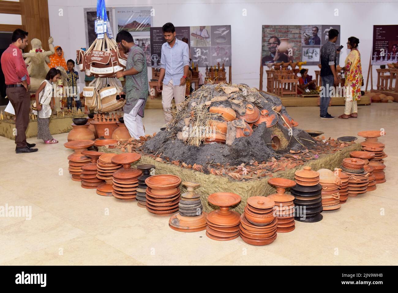 Dhaka, Bangladesh - February 11, 2017: Different kinds of handmade ...